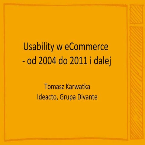 Usability W E Commerce Ppt