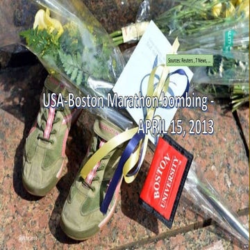 USA- Boston Marathon bombing - April 15,2013 | PPSX