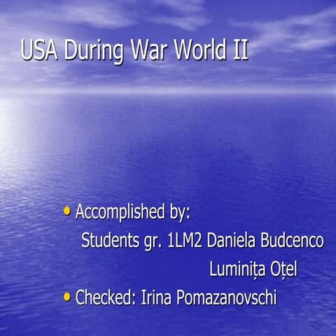 Usa during the world war ii | PPT