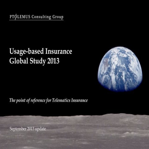 Usage based insurance study 2013 presentation | PDF
