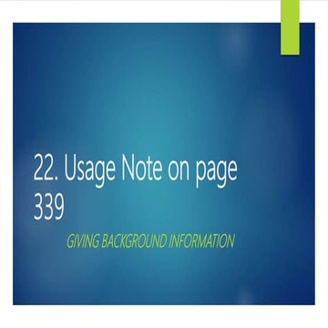 Usage note 22 on page 339 | PPT