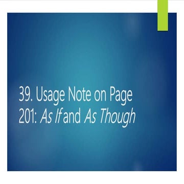Usage note 39 on page 201 | PPT
