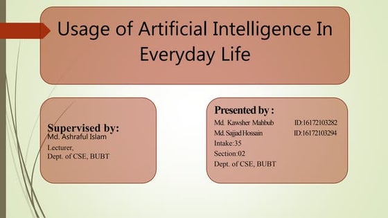 Artificial Intelligence Presentation By Rachit Jindal | PPT