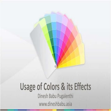 Psychology of Colour in the Workplace infographic
