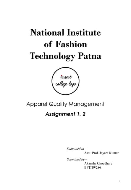 Presentation of defects | PPTX | Needlework | Arts and Crafts