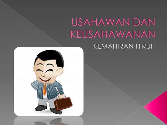 Definisi usahawan dan keusahawanan | DOCX
