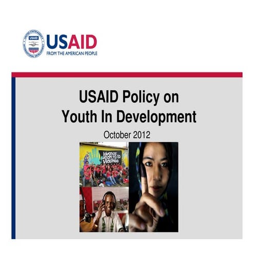 USAID Policy on Youth In Development | PPT