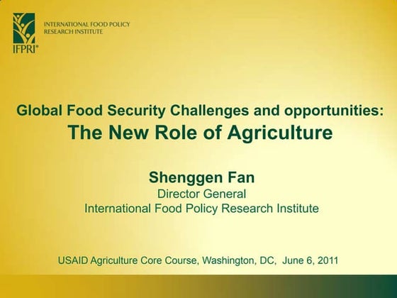 Food security and economic development | PDF | Agriculture | Industries