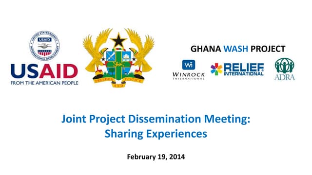 Ghana WASH Project: Informational Document | PDF