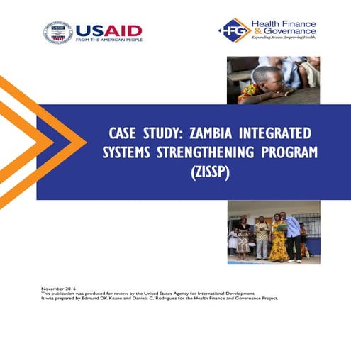 Case study: Zambia Integrated Systems Strengthening Program (ZISSP) | PDF