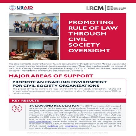 Project Factsheet (USAID, LRCM) 2016-2020 | PDF