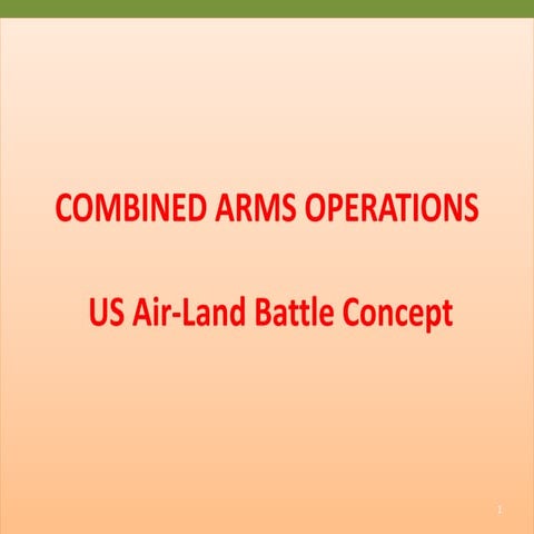 Us air land battle concept | PPTX