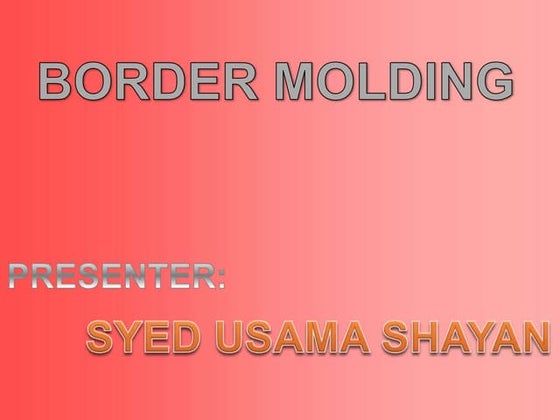 Border Moulding in Complete Denture Prosthesis | PPTX