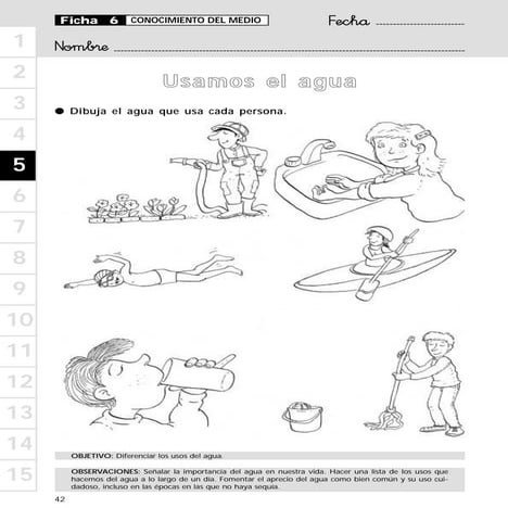 Usamos el agua | PDF