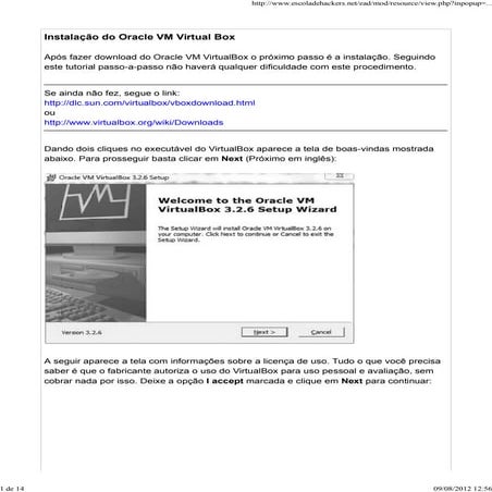 Usando vitual box parte 2 | PDF