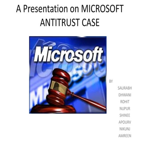 Us antitrust policy | PPTX