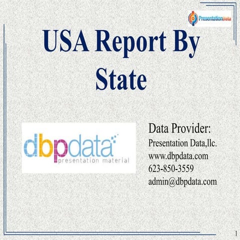 Usa report ppt, US census data, demographics, presentation,study area ...