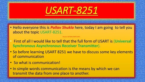 8251 USART | PPT