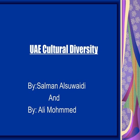 Uae culture diversity | PPT