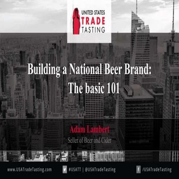 Building a National Beer Brand: The basic 101 | PPTX
