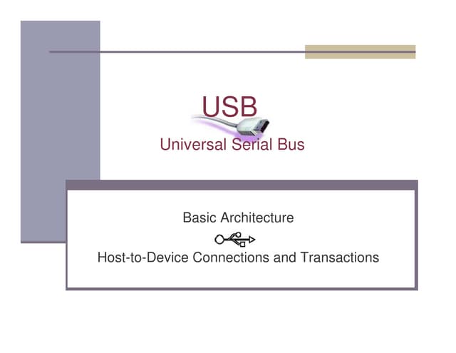 Usb And Communication Protocols Embedded System Pdf Computer