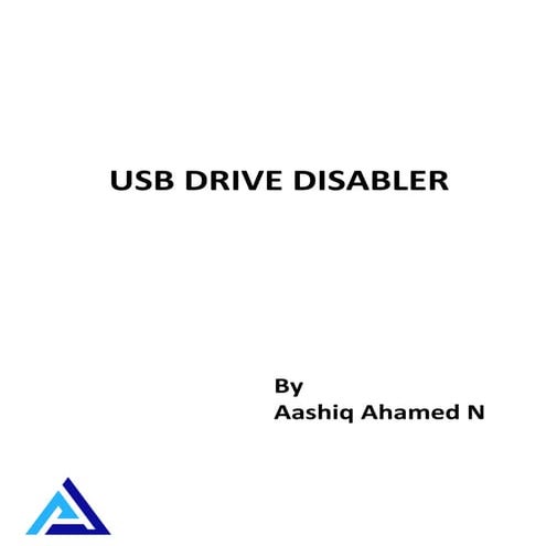 Usb Drive Protector | PPT | Operating Systems | Computer Software and Applications