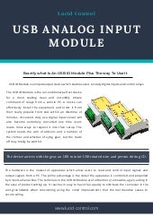 Enhance Your Connectivity: The Comprehensive Guide to USB I/O Modules | PDF