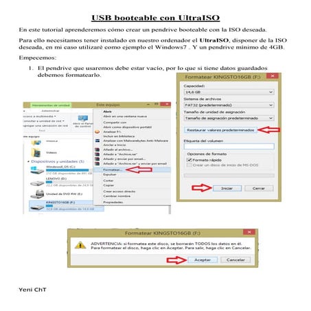 Usb booteable con ultra iso | PDF