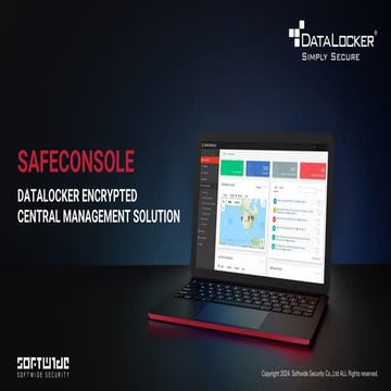 암호화 보안USB·외장하드 중앙관리 솔루션 ‘DataLocker SafeConsole’_소개자료 | PDF