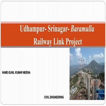 USBRL Railway Project Presentation | PPTX