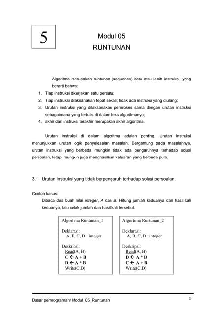 Analisis Algoritma - Pengantar Kompleksitas Algoritma | PDF
