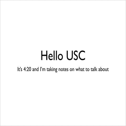 Usc | PPT