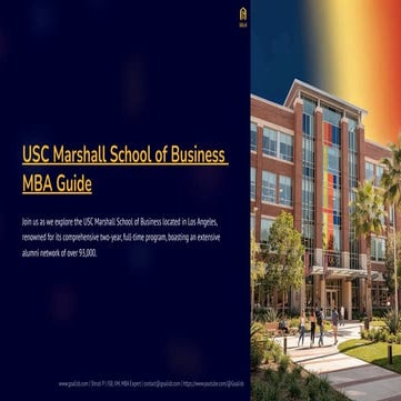 USC-Marshall-School-of-Business-MBA-Guide | PDF