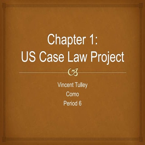 US case law project | PPT