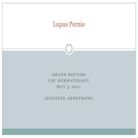 Lupus Pernio | PPTX