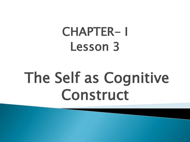 Understanding the Self Chapter I - Lesson 1 | PPTX
