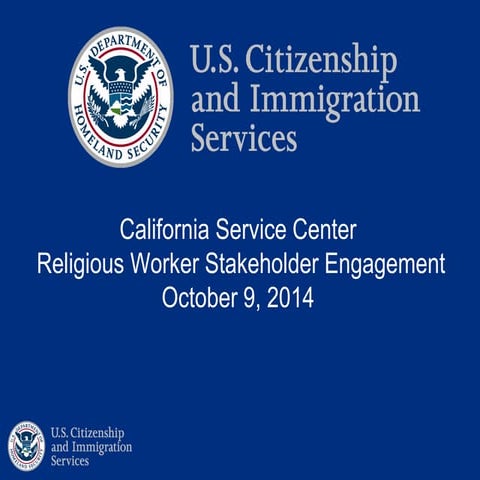 Religious Worker Stakeholder Engagement | PPT