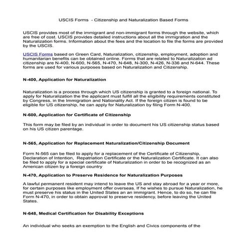 Uscis forms citizenship and naturalization | ODT