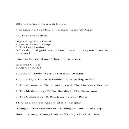 USC Libraries Research Guides Organizing Your Social .docx