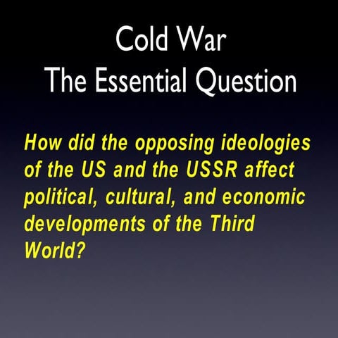 CAMBRIDGE IGCSE HISTORY REVISION 6 - WHO WAS TO BLAME FOR THE COLD WAR ...
