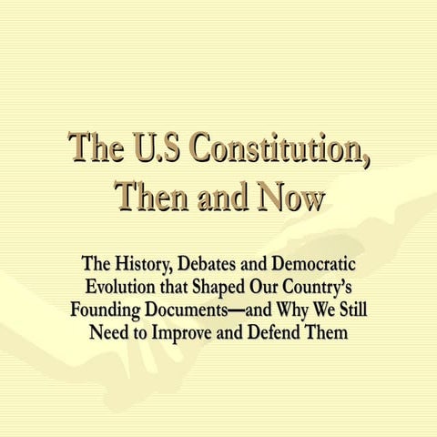 Us constitution class - part 1 | PPT