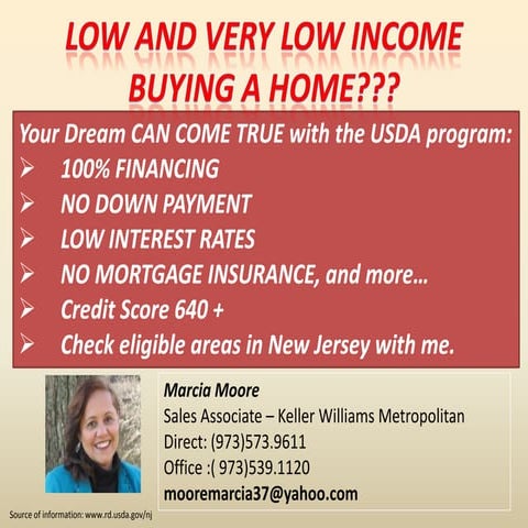USDA - LOW AND VERY LOW INCOME BUYING A HOME??? | PDF