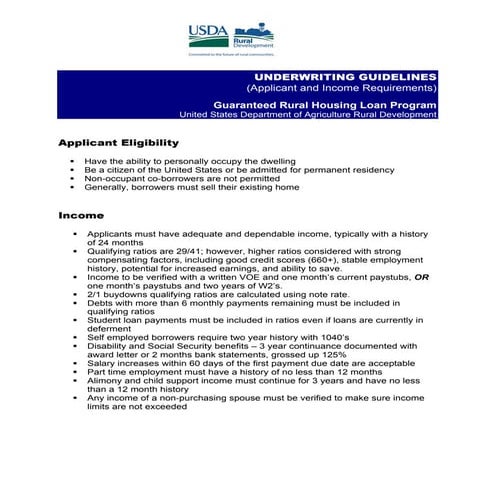 USDA Guidelines | PDF