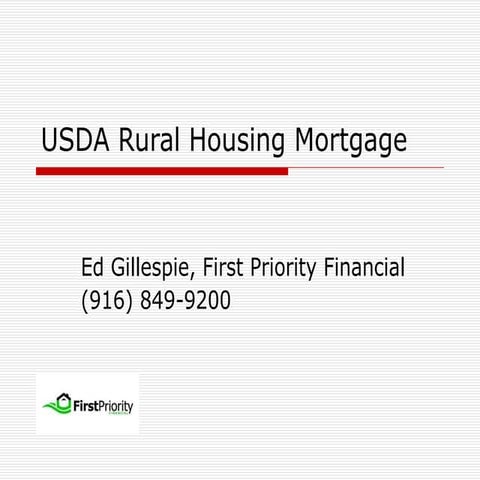 USDA Mortgage Presentation | PPT