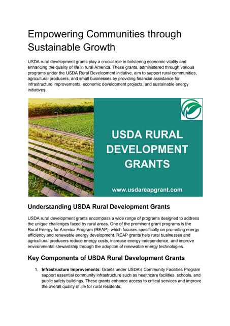 Empowering Rural Communities for Growth. | PDF