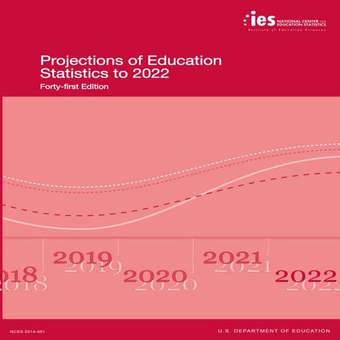 US Dept of Education Projections of Education Statistics to 2022 | PDF