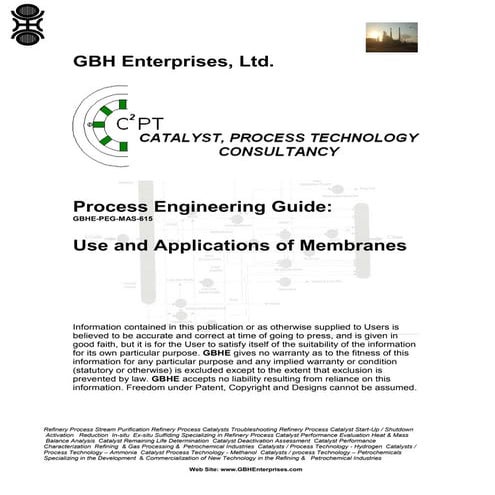 Use and Applications of Membranes | PDF