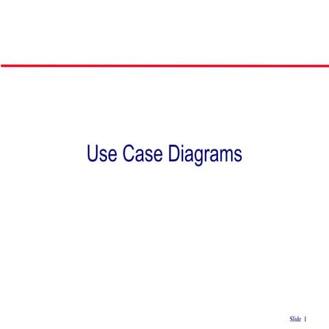 lecture 04 use cases unified modelling language 2 | PPT