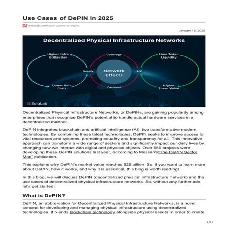 Use Cases of DePIN in 2025.pdf . overview | PDF