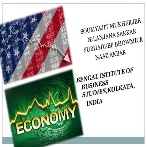 US economy back on track !!! BY SOUMYAJIT MUKHERJEE | PPT